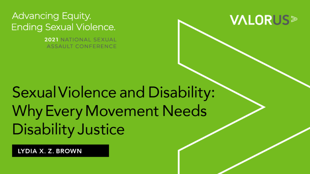 Sexual Violence And Disability Why Every Movement Needs Disability