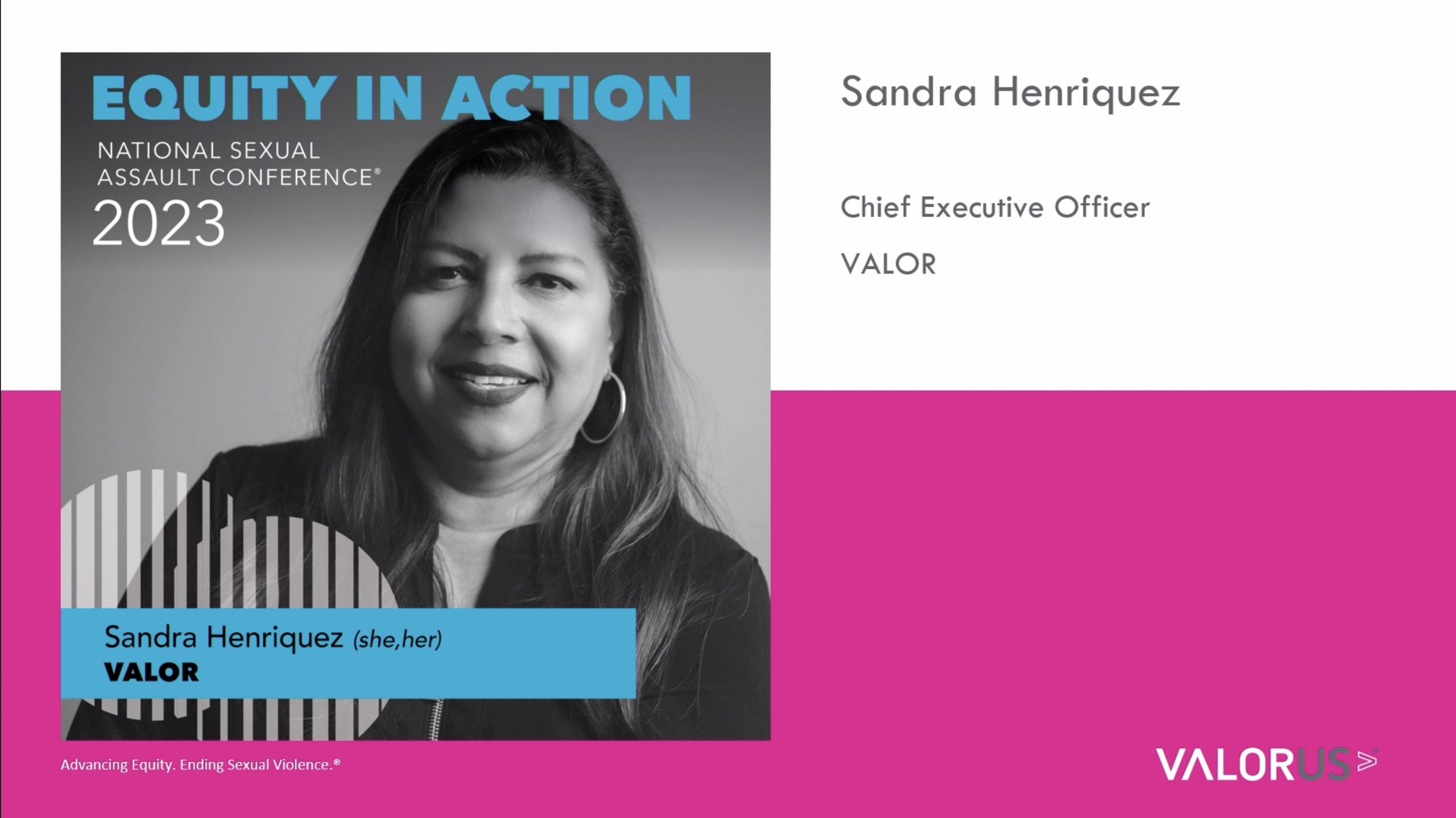 Welcome Message from Sandra Henriquez, MBA, Chief Executive Officer ...