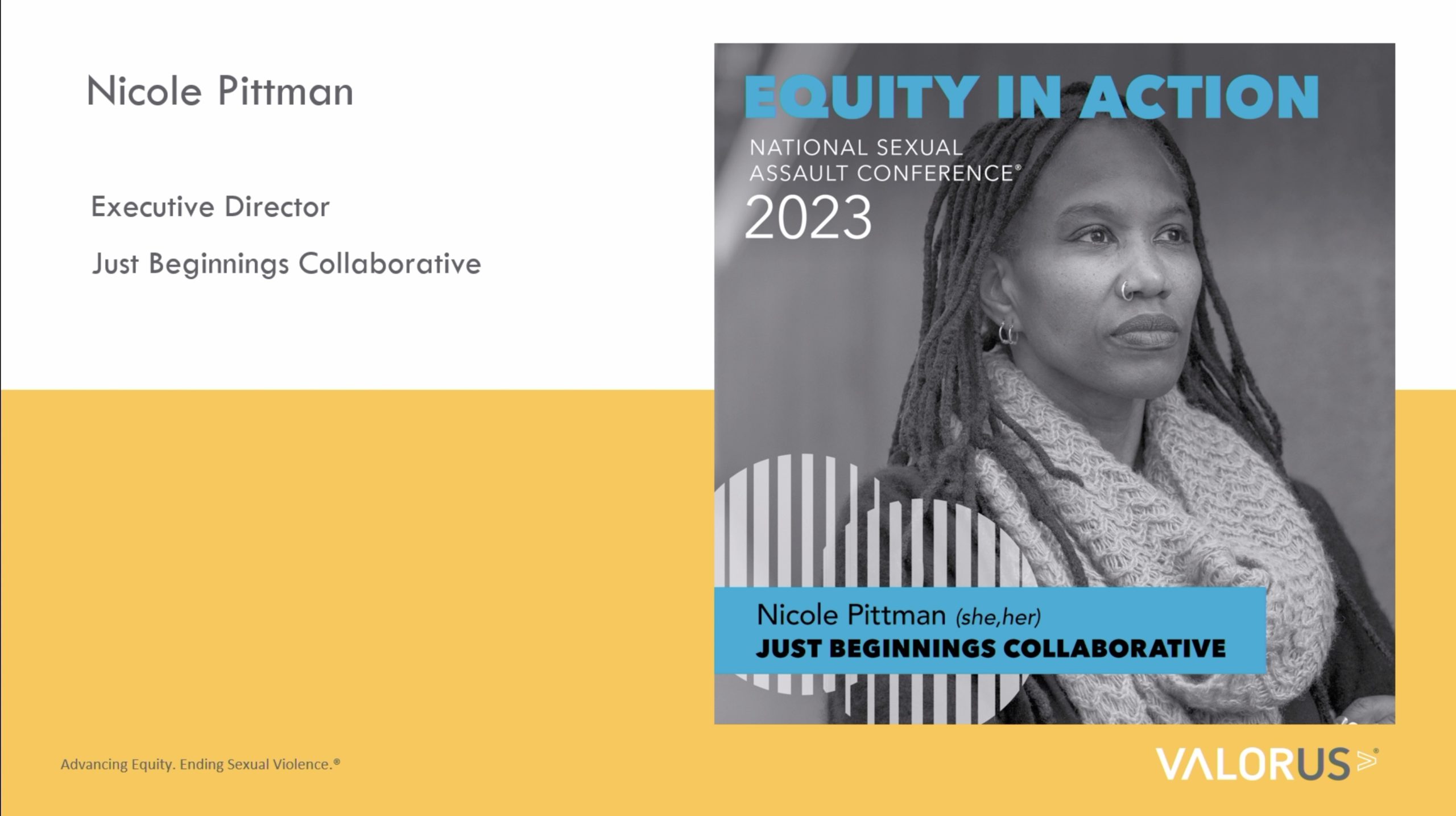 Welcome Message from Nicole Pittman, Executive Director, Just ...